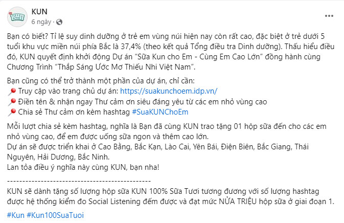 Chiến dịch "Sữa KUN cho em" hút triệu view nhờ đâu?