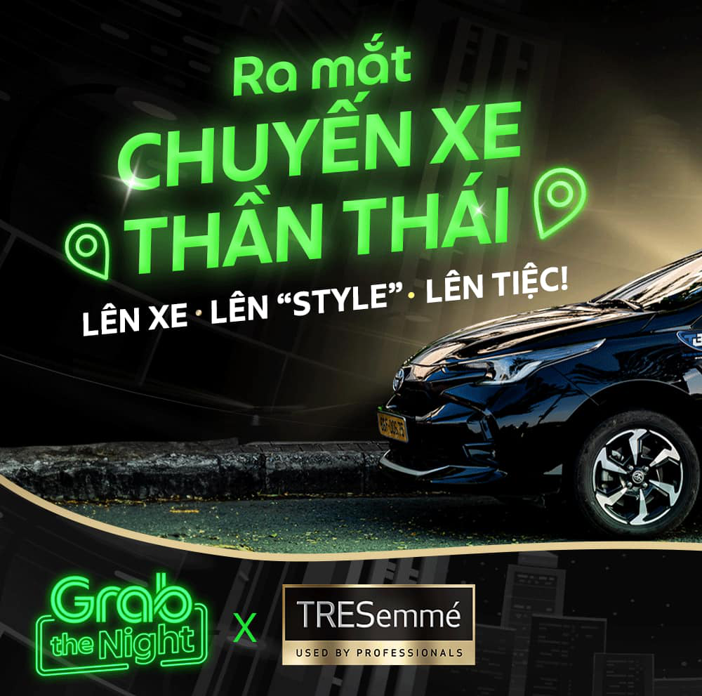 [Grab x TRESemmé ] Màn collab ra mắt salon di động trên chuyến xe thần thái